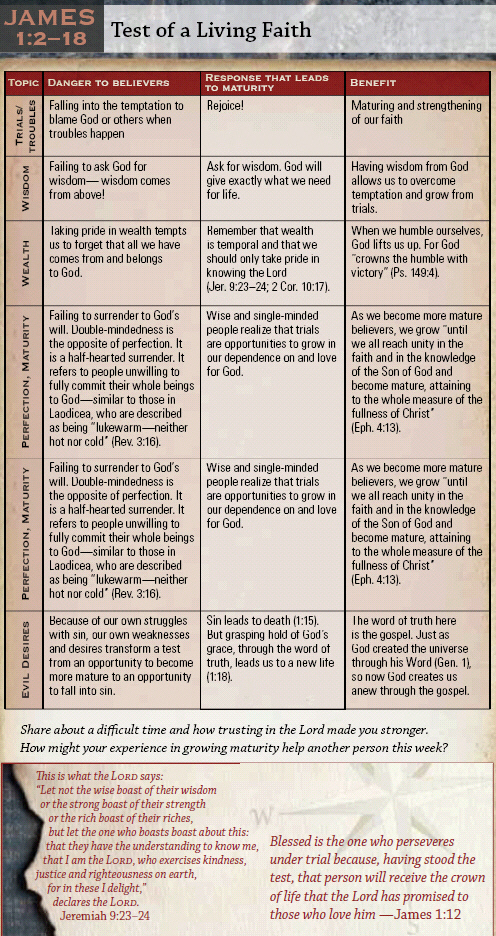 The Book of James – Chart (click to enlarge) – sharin' His love ...